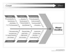 Ishikawa Diagram Template / Ishikawa Diagram Example | Printable PDF