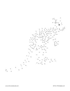 Kangaroo Connect the Dots - Tim's Printables