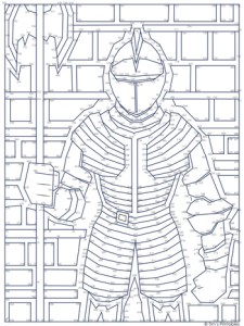 Medieval Knight Dot-to-Dot - Tim's Printables