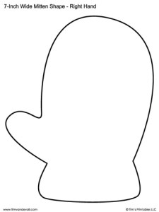 Mitten Templates - Tim's Printables
