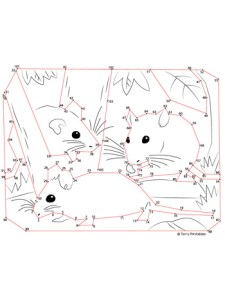 Mouse Dot-to-Dot - Medium - Tim's Printables