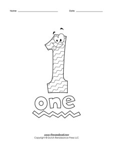 Numbers Coloring Booklet - Tim's Printables