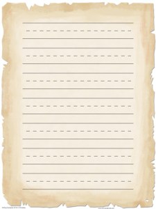 Parchment Writing Paper - Tim's Printables