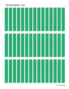 Place Value Blocks - Tim's Printables