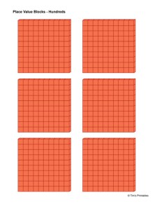 Place Value Blocks - Tim's Printables