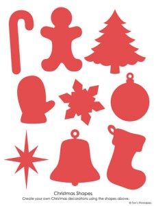 Christmas Shapes - Tim's Printables