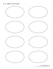 Oval Templates | Blank Shape Templates | Free Printable PDF