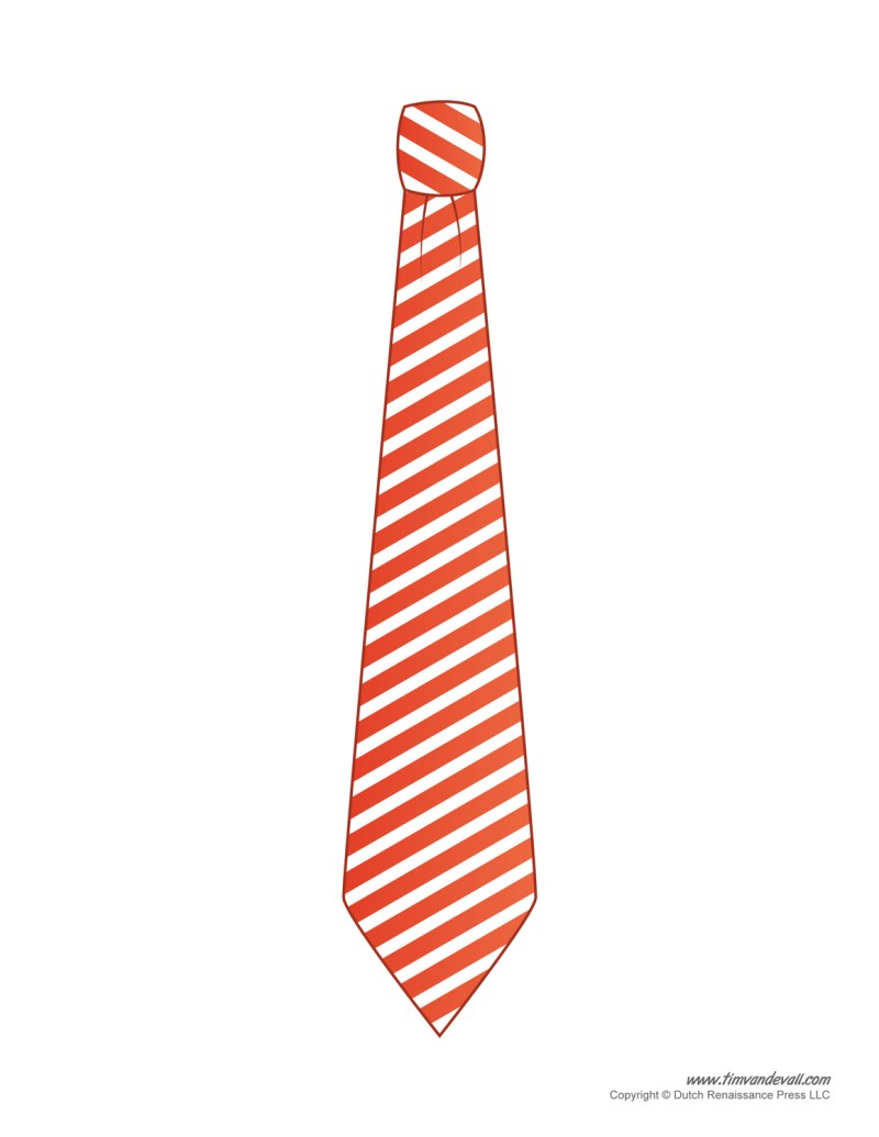 Printable Tie Template – Tim's Printables