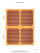 Pirate Treasure Chest Template | Make Your Own Paper Treasure Chest