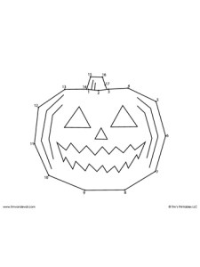 Pumpkin Easy Dot-to-Dot - Tim's Printables