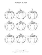 Pumpkin Templates | Paper Pumpkins Printables for Halloween | PDF