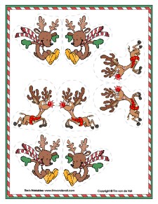 Reindeer Decorations - Tim's Printables