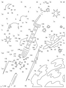 Rocket Ship Dot To Dot Large Print 350 Tim S Printables