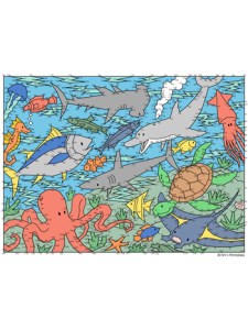 Sea Life Dot-to-Dot - Tim's Printables