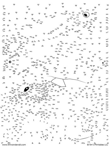 Sea Turtle Dot-to-Dot - Tim's Printables