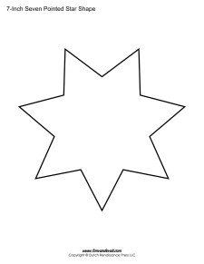 Seven Pointed Star - Tim's Printables