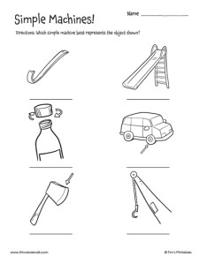 Simple Machines Worksheets - Tim's Printables