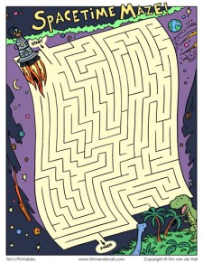 T. Rex Maze - Tim's Printables