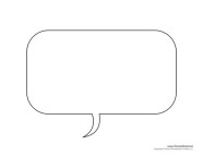 Free Printable Speech Bubble Templates PDF Format Free Printable Speech Bubble Templates PDF Format