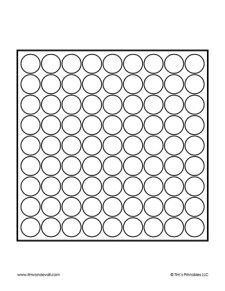Square Dot Marker Worksheet - Tim's Printables