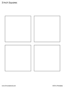 Square Templates PDF - Tim's Printables