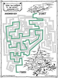 Submarine Maze - Tim's Printables