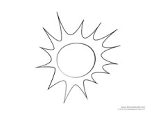Sun Template - Tim's Printables