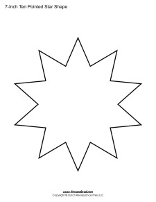 Ten Pointed Star - Tim's Printables