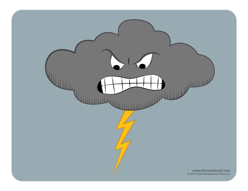 Thunder Cloud - Tim's Printables