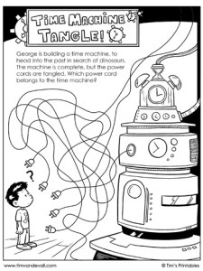 Time Machine Tangle - Tim's Printables