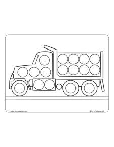 Truck Dot Marker Sheet - Tim's Printables