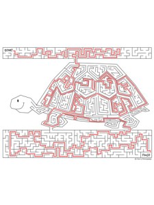 Turtle Maze - Tim's Printables