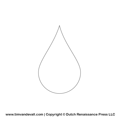 water-drop-outline - Tim's Printables