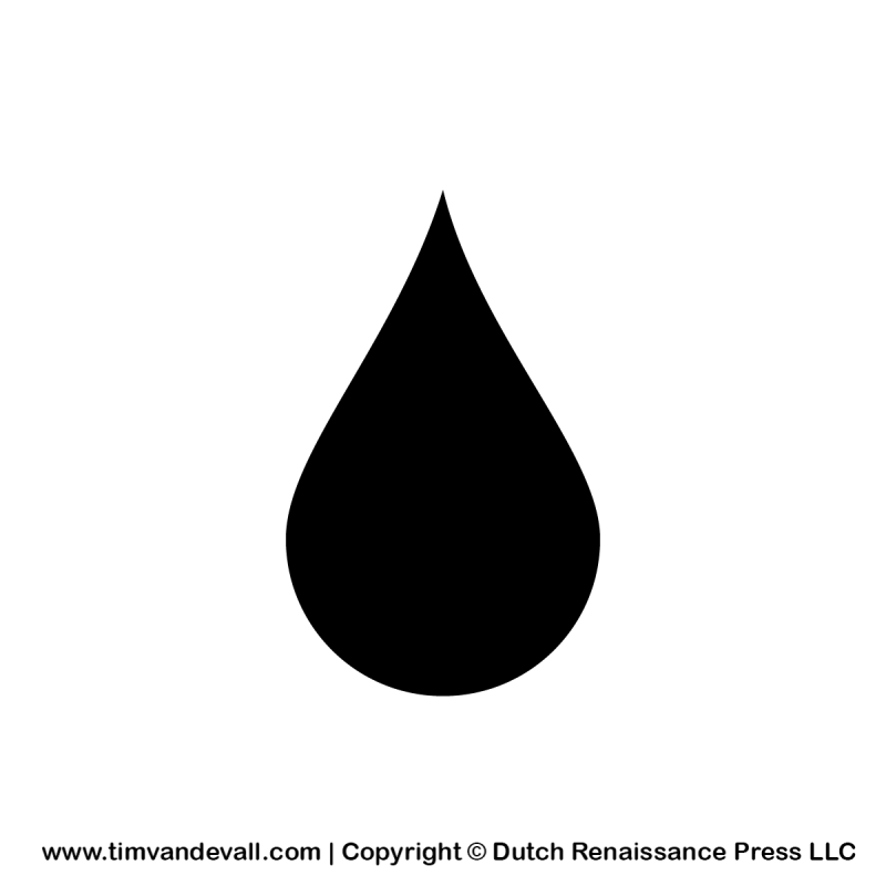 water-drop-silhouette - Tim's Printables