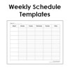 Printable Weekly Schedule Template – Free Blank PDF – Tim's Printables
