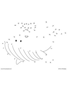 Whale Dot-to-Dot - Medium - Tim's Printables