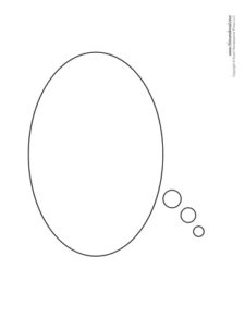 Thought Bubble Template - Tim's Printables