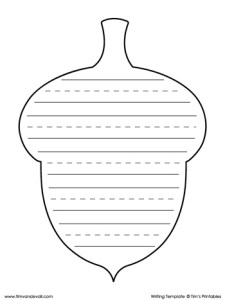 Printable Fall Writing Paper Template with Lines - Write an Autumn ...