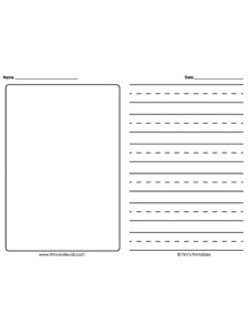 Writing Paper Template #2 - Tim's Printables