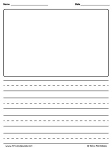 Writing Paper Template #4 - Tim's Printables