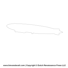 zeppelin-outline - Tim's Printables